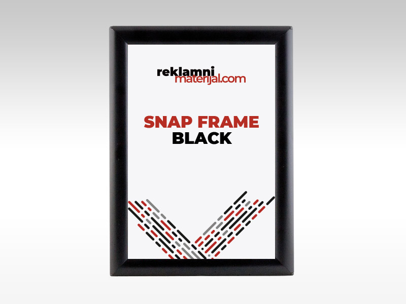 Klik klak ram crni – SNAP aluminijumski ram za postere